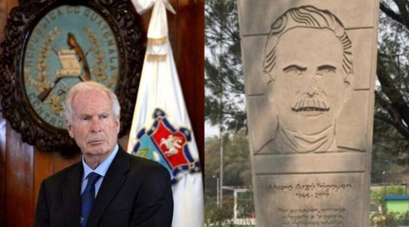 Esto le hicieron al monumento de Álvaro Arzú en la ciudad de Guatemala ...