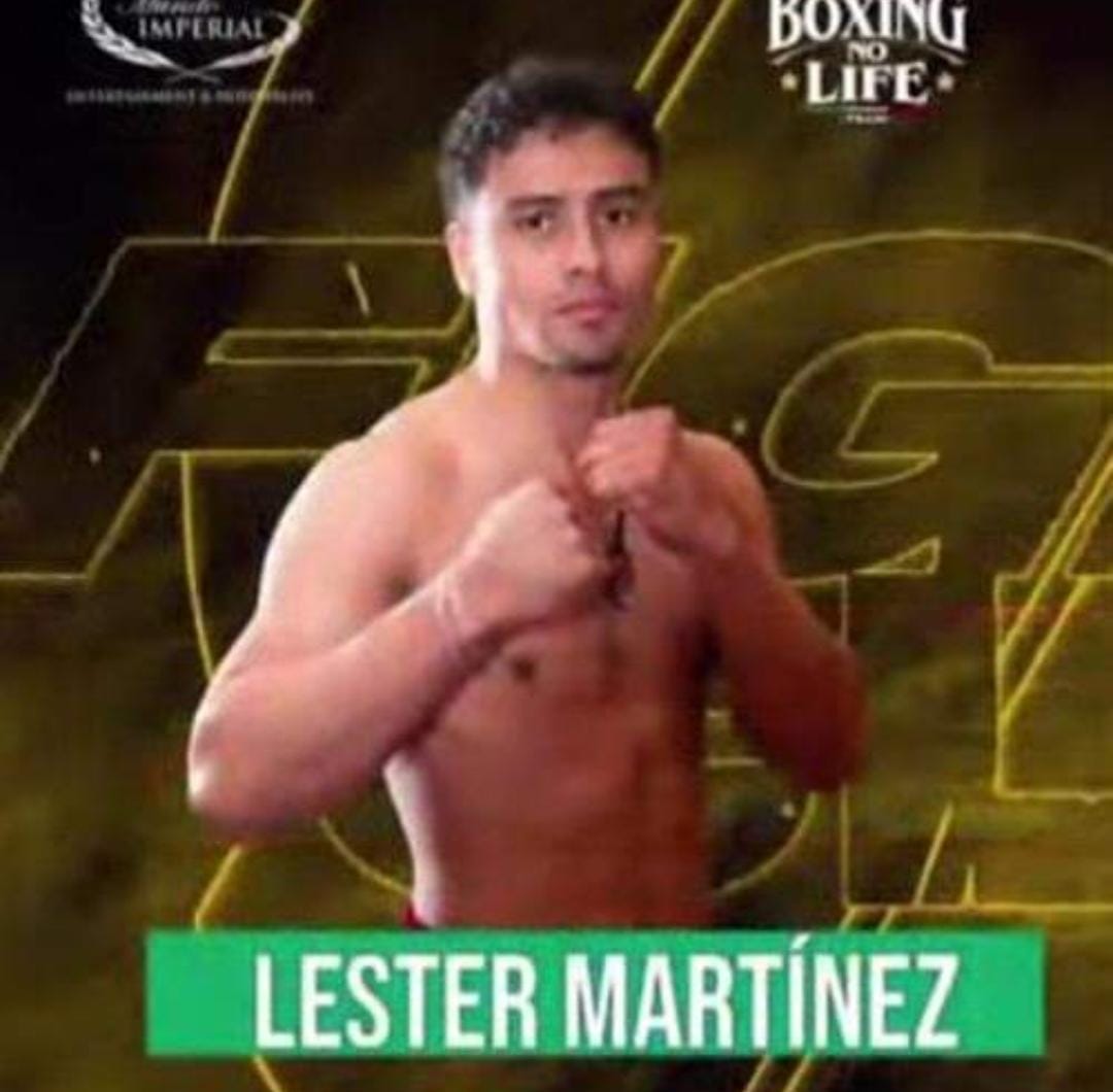 Lester Martínez le gano a un boxeador Mexicano y con ello su pelea #14 ...